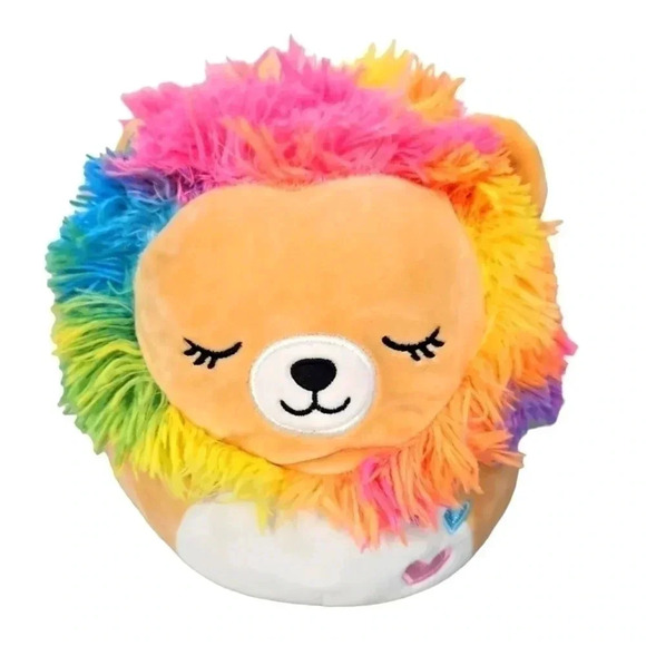 Squishmallows | Toys | Squishmallows Rainbow Leonard The Lion 8 Plush ...